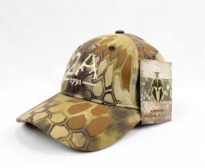 2A 1791 Second Amendment Kryptek Hats | MULTIPLE COLORS | Flag Bill - Etsy