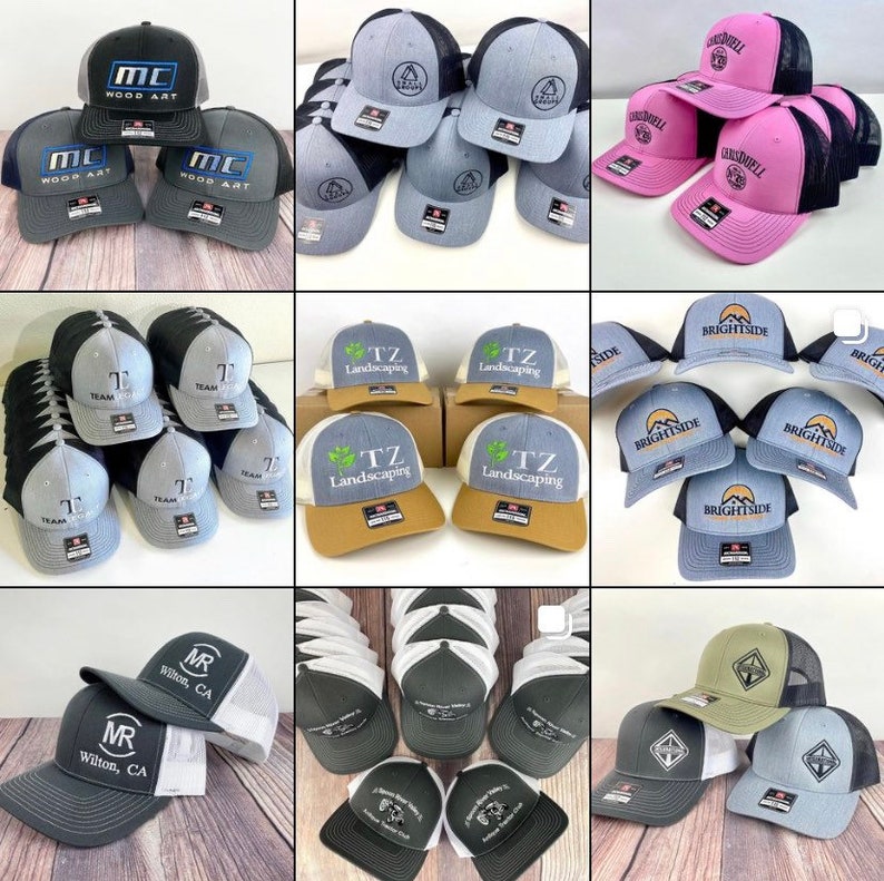 Custom Logo Richardson 115 Low Profile Hats Custom - Etsy