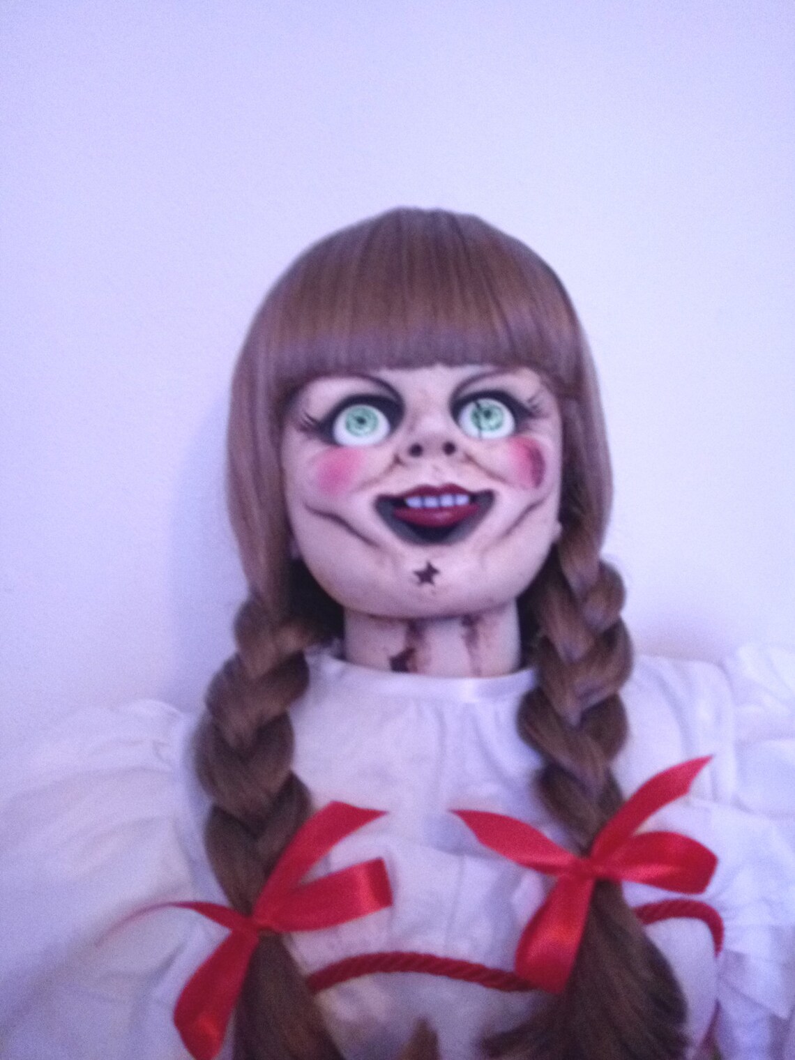 Annabelle Doll replica Props Life Size 1:1 green Eyes - Etsy