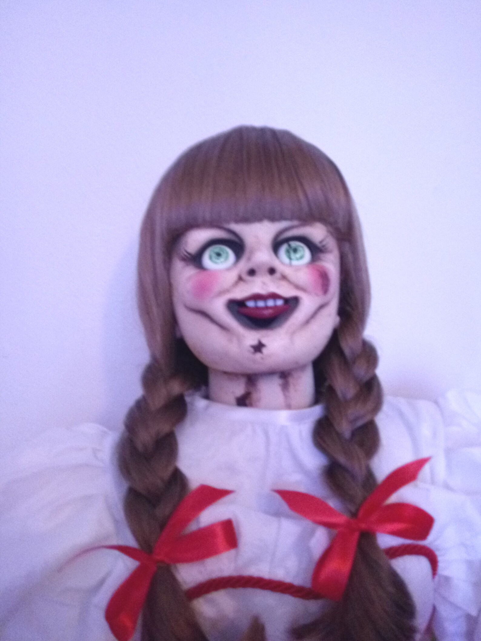 Annabelle Doll replica Props Life Size 1:1 green Eyes - Etsy