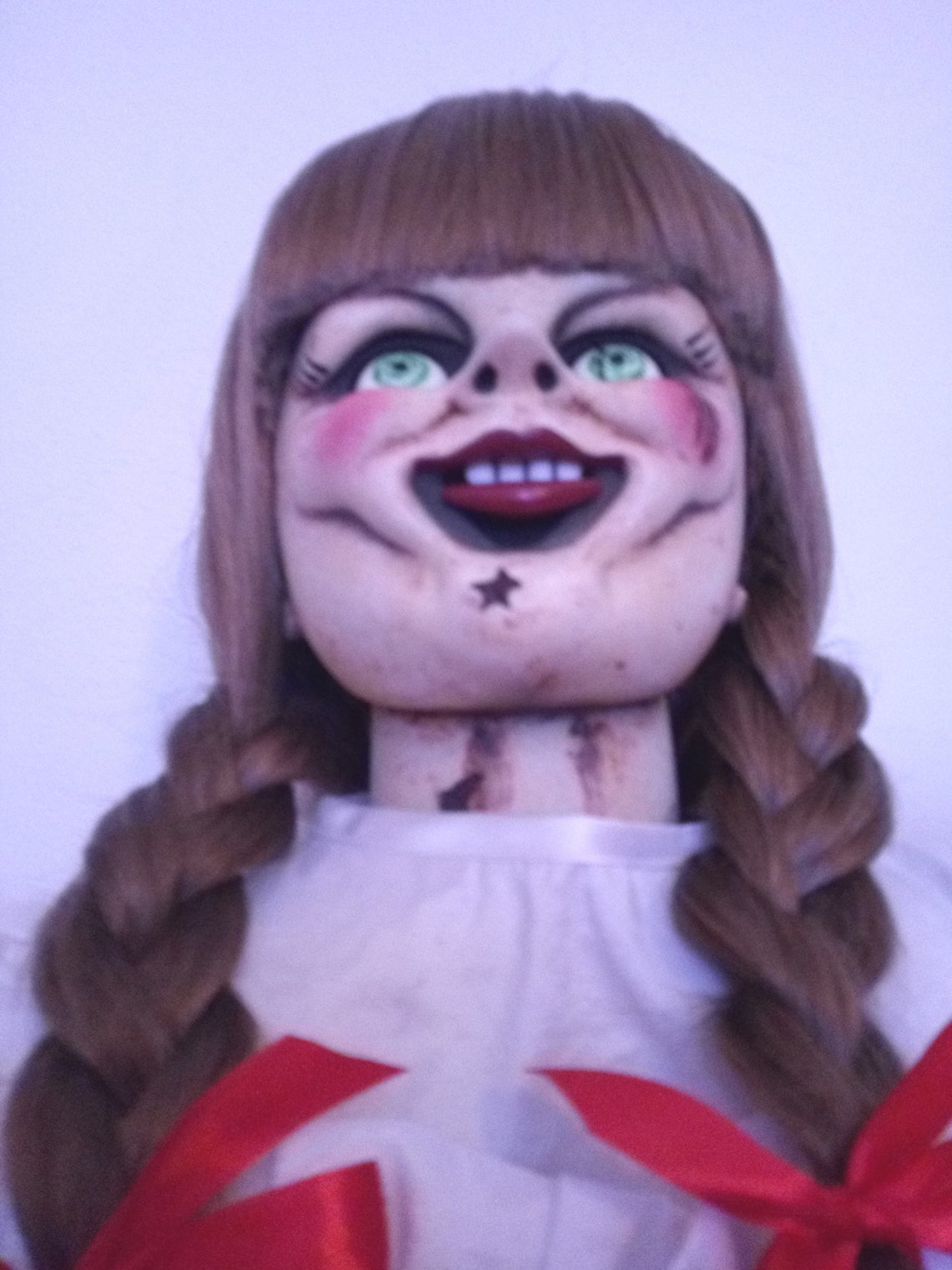 Annabelle Doll replica Props Life Size 1:1 green Eyes - Etsy