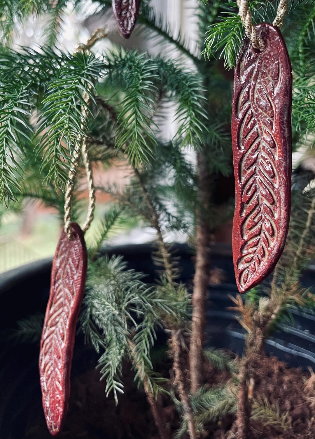 Ceramic Vine Ornament - Set of 5 - Etsy