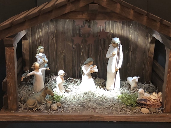 Large Spaced Roof Stable/crèche Very Sturdy All Wood Stable - Etsy Canada