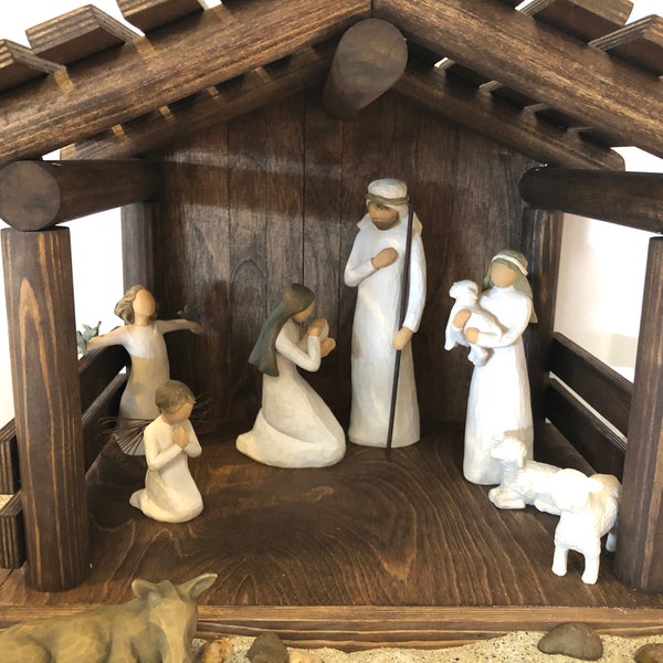 Easter Creche Scene - Etsy