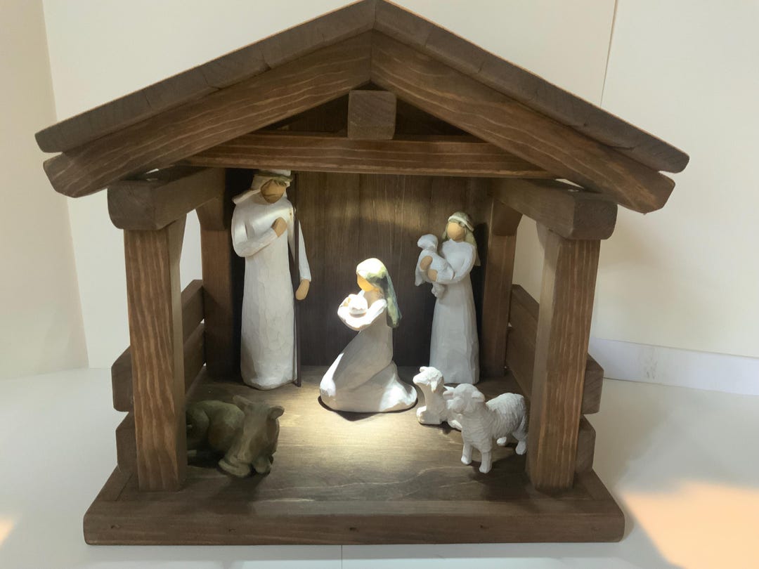 READY TO SHIP Wood Nativity Stable /barn Signs, Manger, Gift Ideas ...