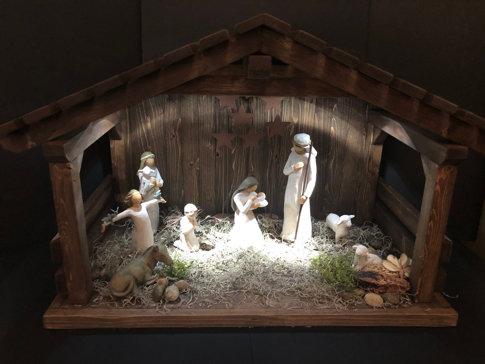 Large Spaced Roof Stable/crèche Very Sturdy All Wood Stable - Etsy Canada