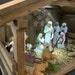 Ready to Ship, Solid Roof, Large Medium Walnut Nativity Stable/creche ...