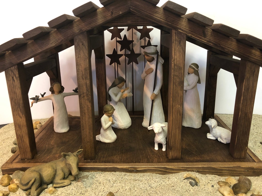 Ready to Ship…. Nativity Stable, Creche, 360 Degree Views, Barns ...