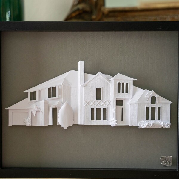 Paper Model House - Etsy