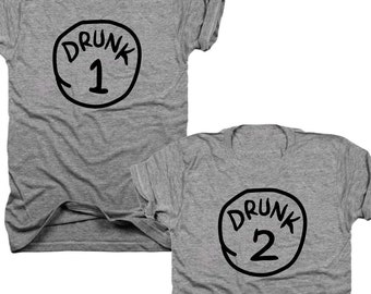 Drunk 1 drunk 2 | Etsy