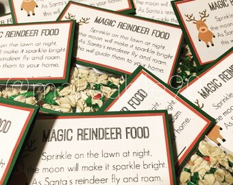 Magic Reindeer Food, Santas Reindeers, Food for Santas Reindeers - Etsy