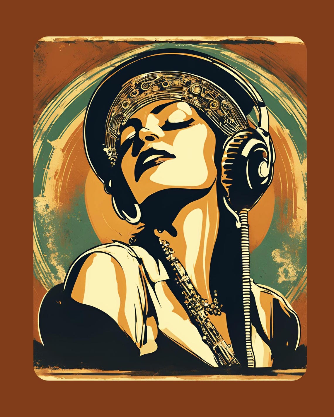 Set of 7 Premium Vintage Music Digital Prints Retro-inspired Designs ...