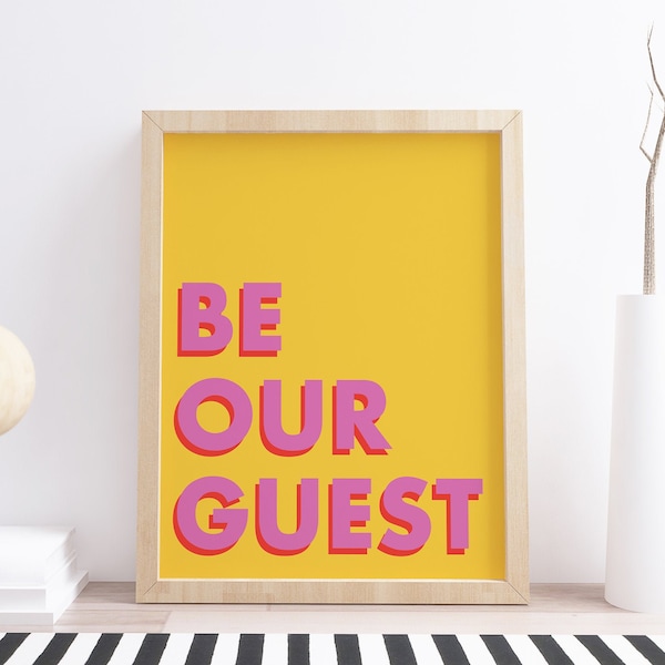 Be Our Guest Print - Etsy