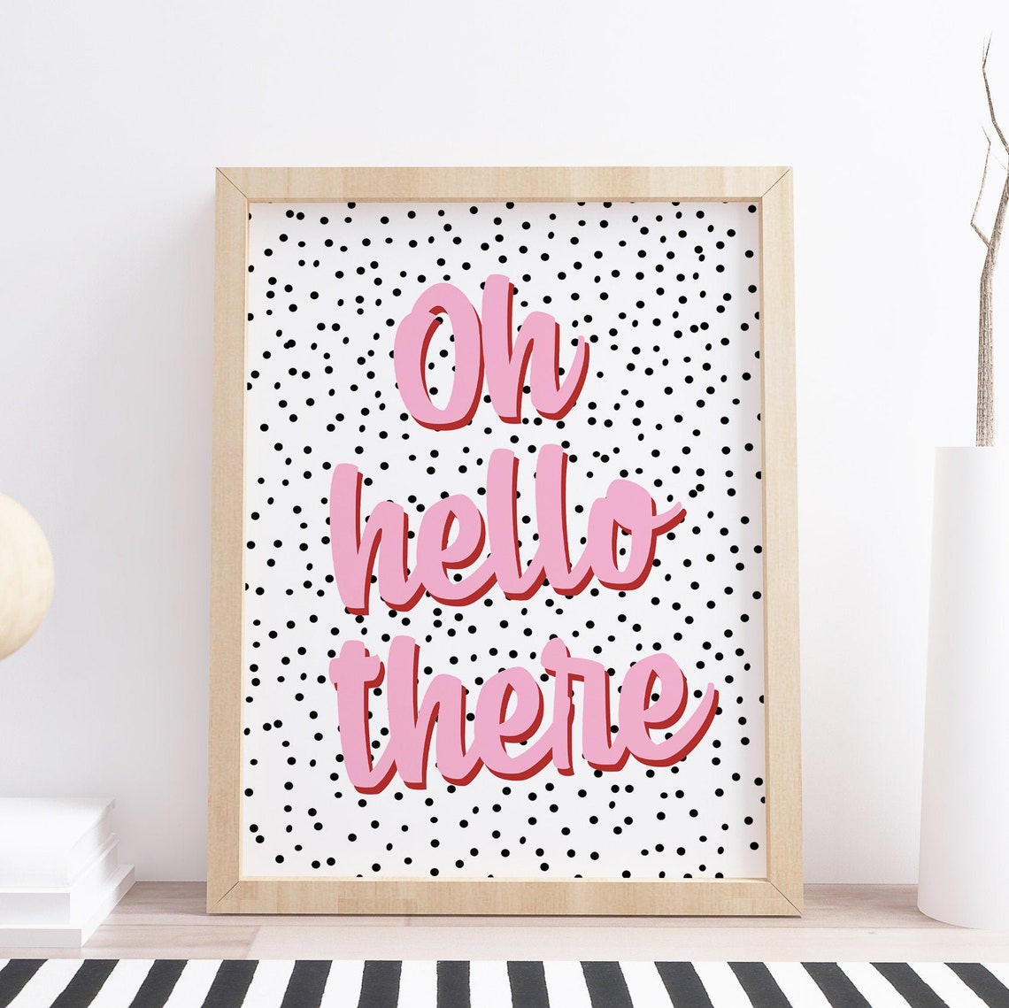 Oh Hello There Funny Quote Wall Art Print - Etsy UK