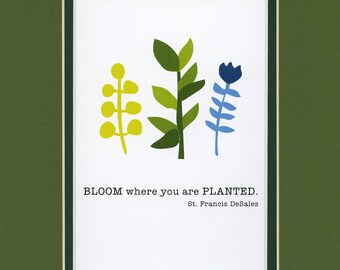 Be Always Blooming Printable 8x10 Poster Instant Download - Etsy