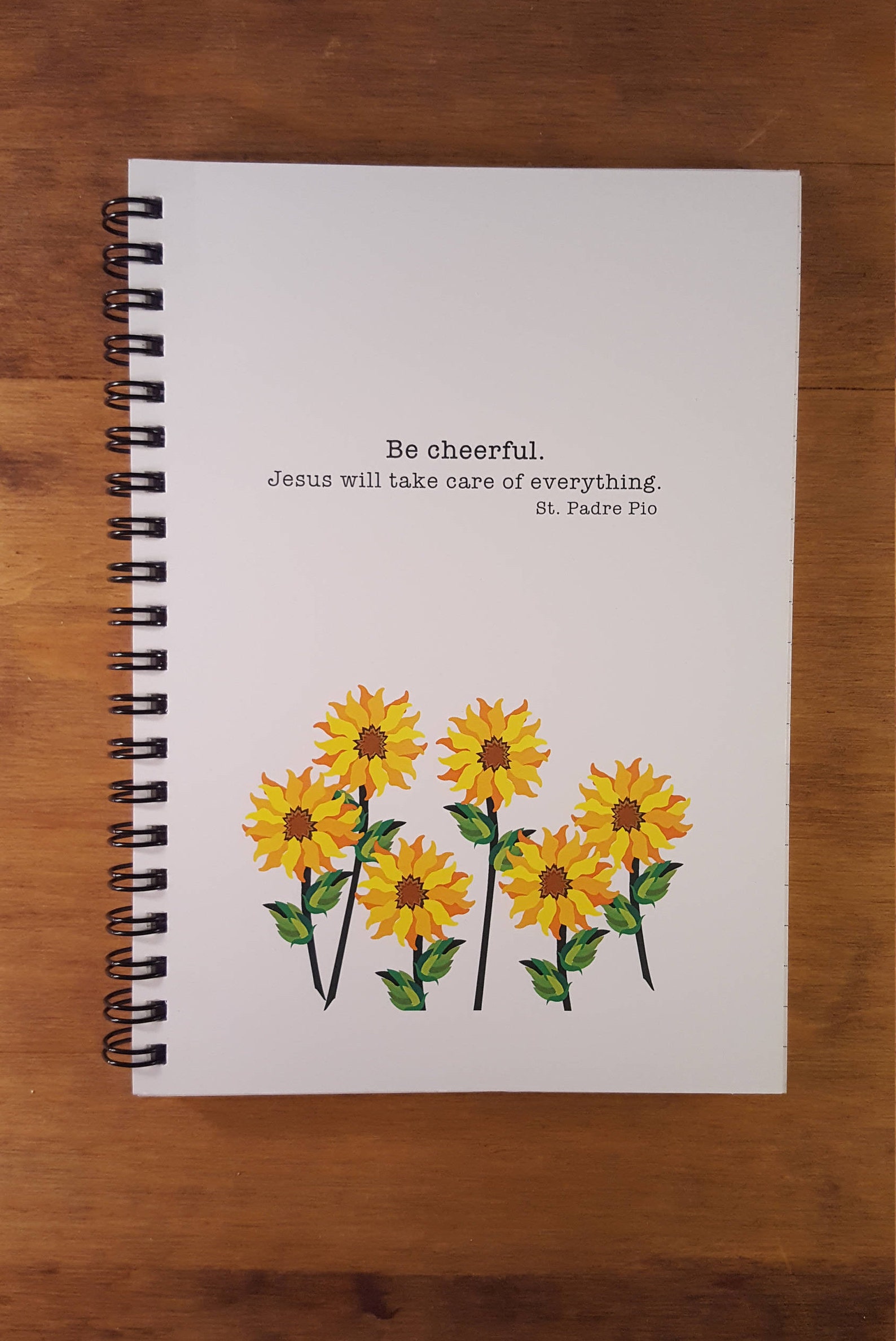 Be Cheerful, Spiral Notebook, Spiritual Journal, Inspirational Quotes ...