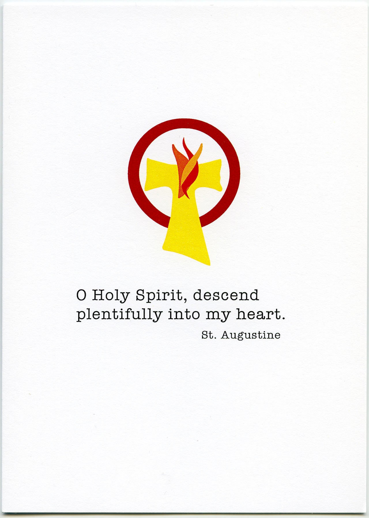 O Holy Spirit, Confirmation Card, Saint Quotes, St. Augustine ...