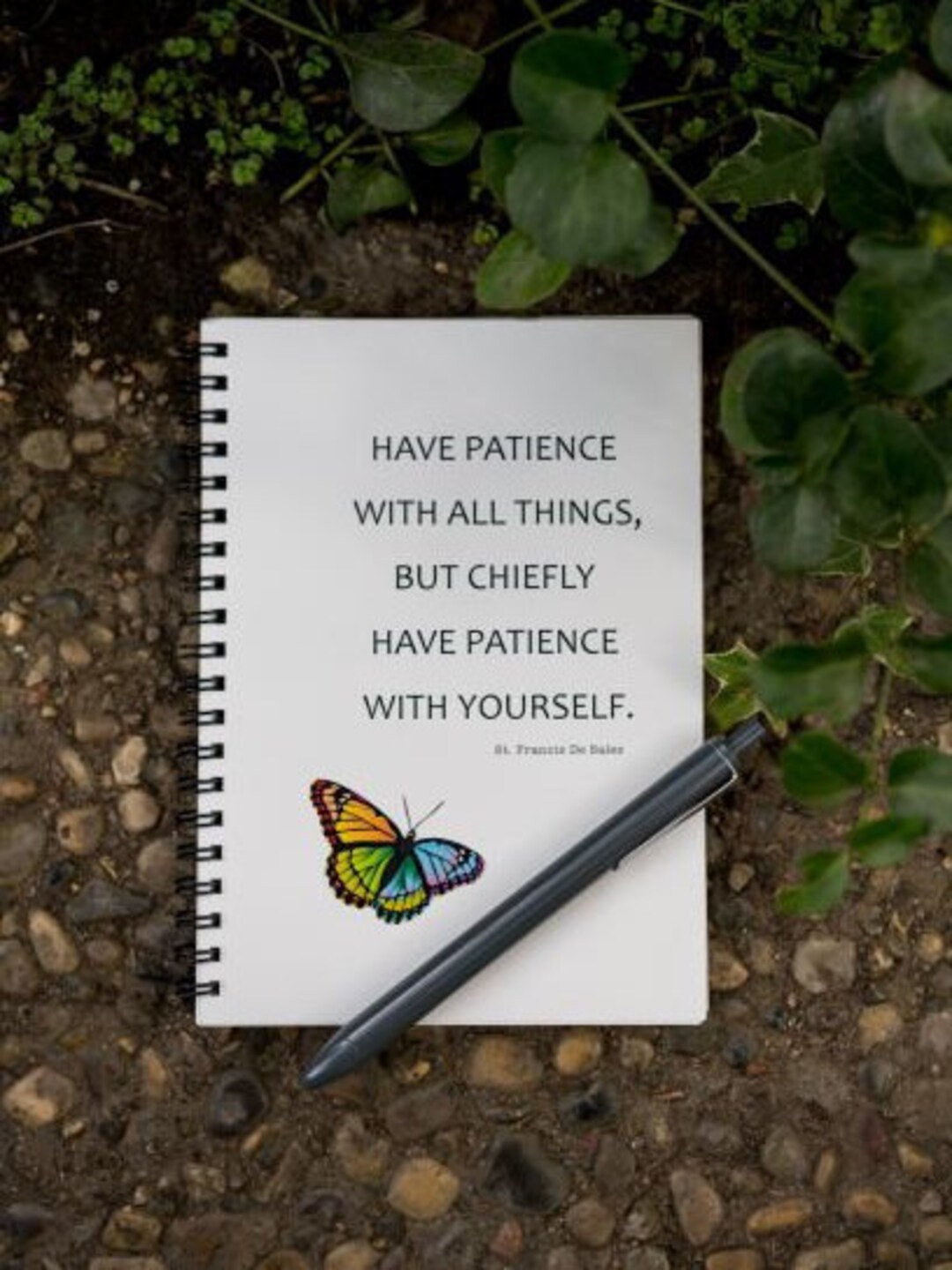 Have Patience With All Things, Spiral Notebook, Spiritual Journal ...