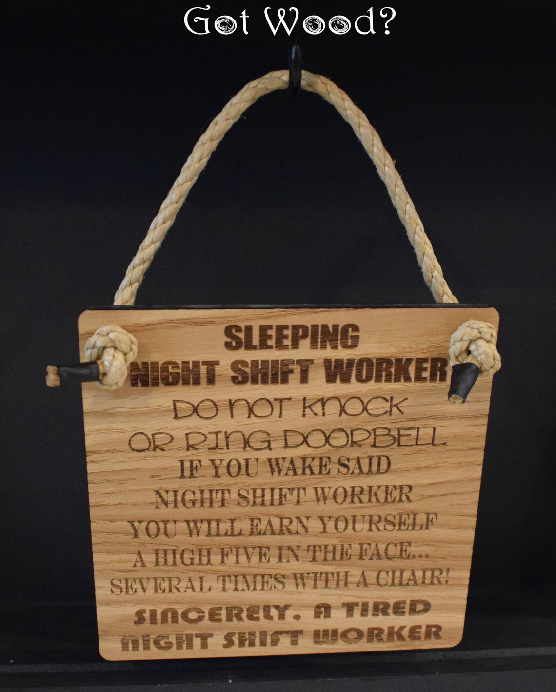 Night shift worker do not disturb Hanging Sign Cool & | Etsy