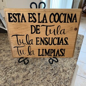 Cocina de Tula wood sign | Etsy