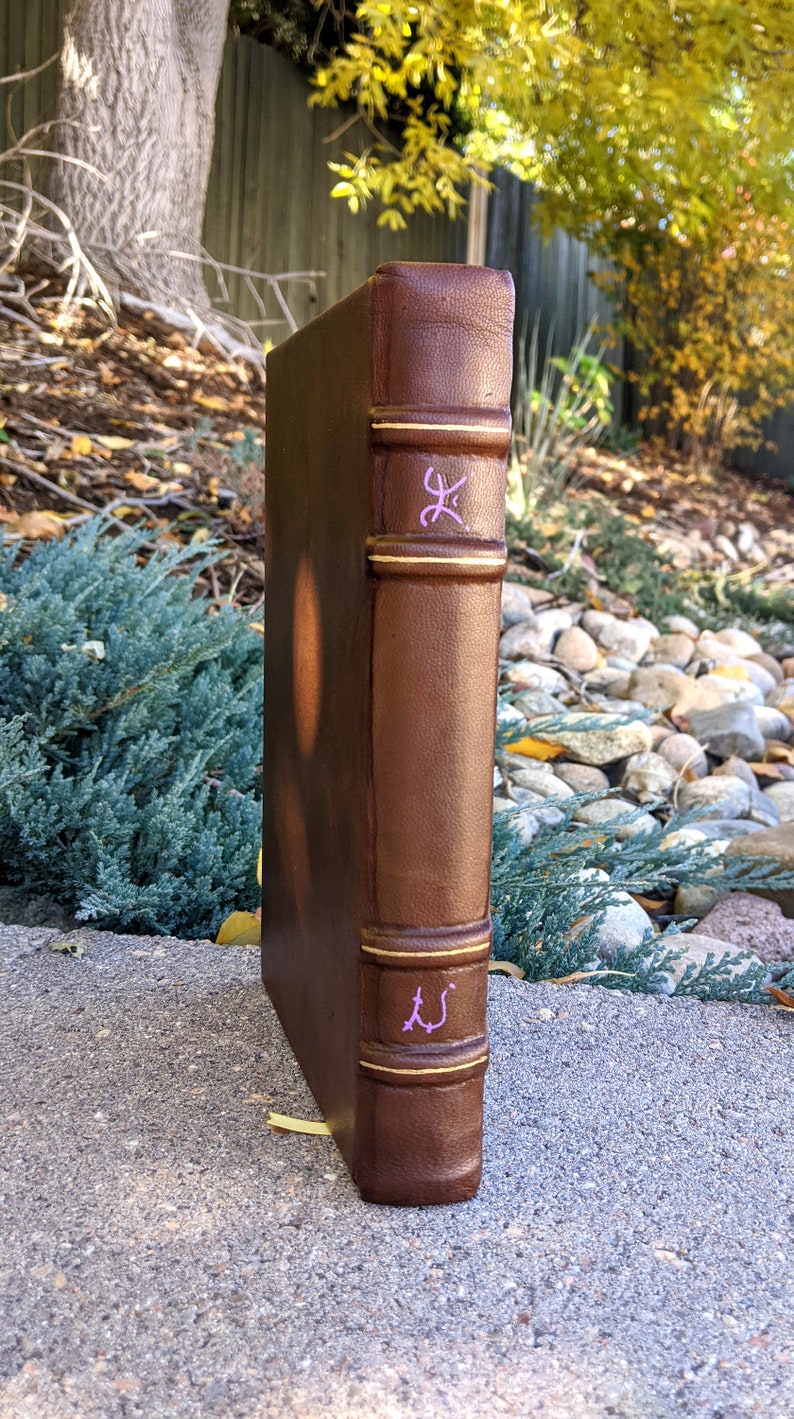 Leatherbound Notebook With Blank Pages Witchy Gift Celestial - Etsy