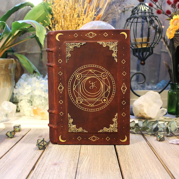 Leather Spellbook Notebook - Etsy