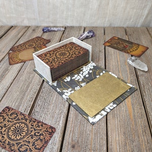 Tarot Deck Box, Crystal Storage, Tarot Card Holder, Divination Tools ...