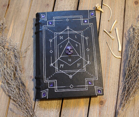 Dnd Notebook Spellbook Goth Grimoire Necromancer Witch | Etsy