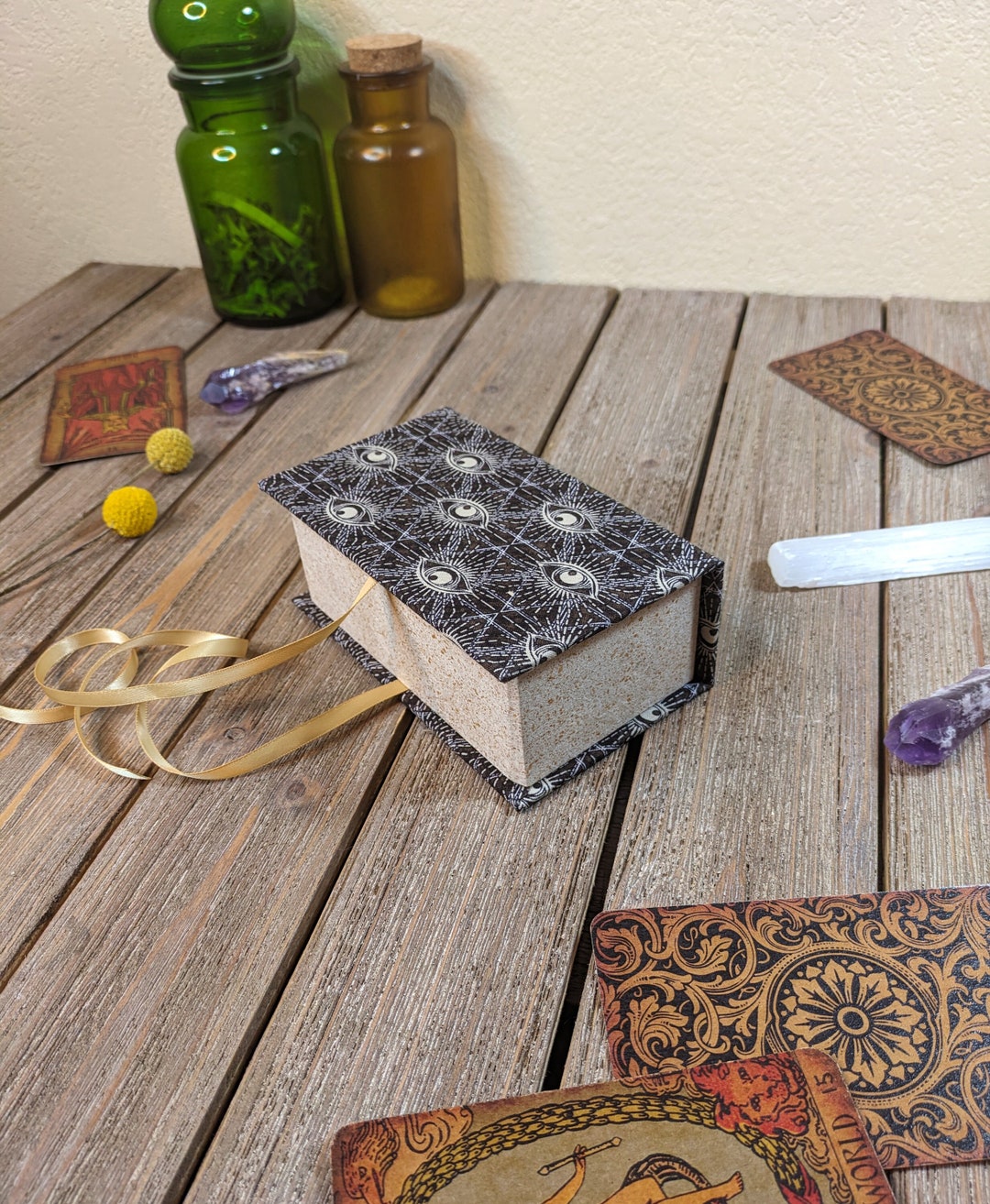 Box for Tarot Deck, Crystal Storage, Tarot Card Holder, Divination ...
