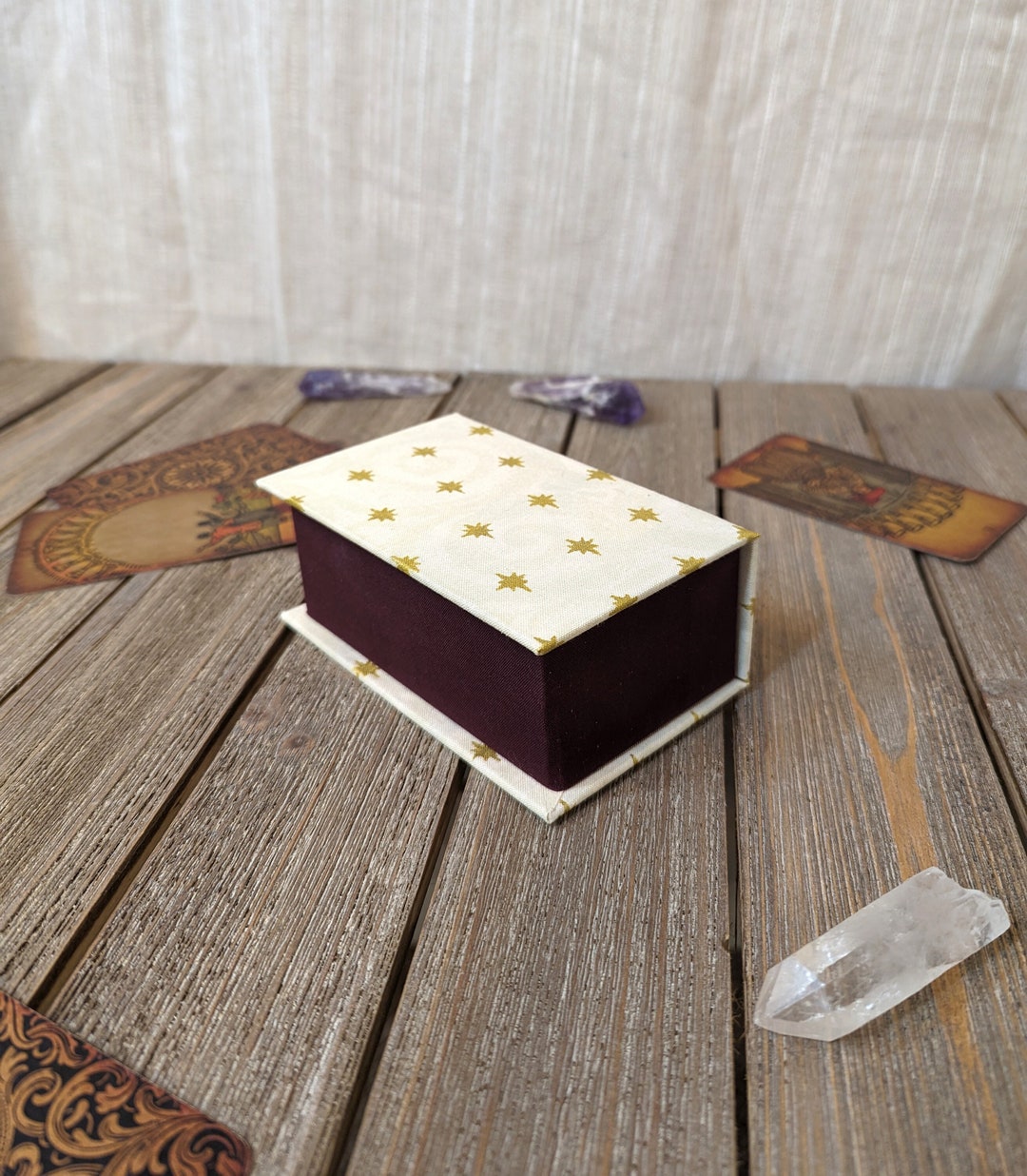 Tarot Deck Box, Crystal Storage, Tarot Card Holder, Divination Tools ...