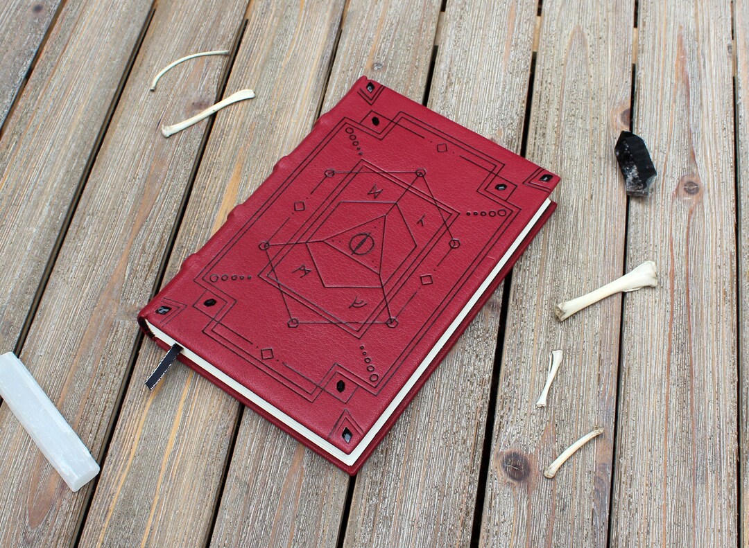 Handmade Leather Bound Journal That Looks Like a Grimoire. Great for ...