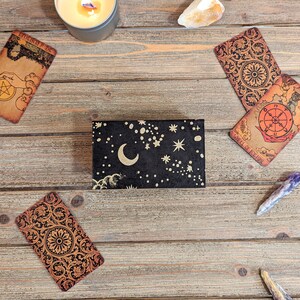 Box for Tarot Deck, Crystal Storage, Tarot Card Holder, Divination ...