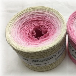 Venus - Pink Gradient Yarn - Pastel Gradient Yarn - Light Weight Yarn ...