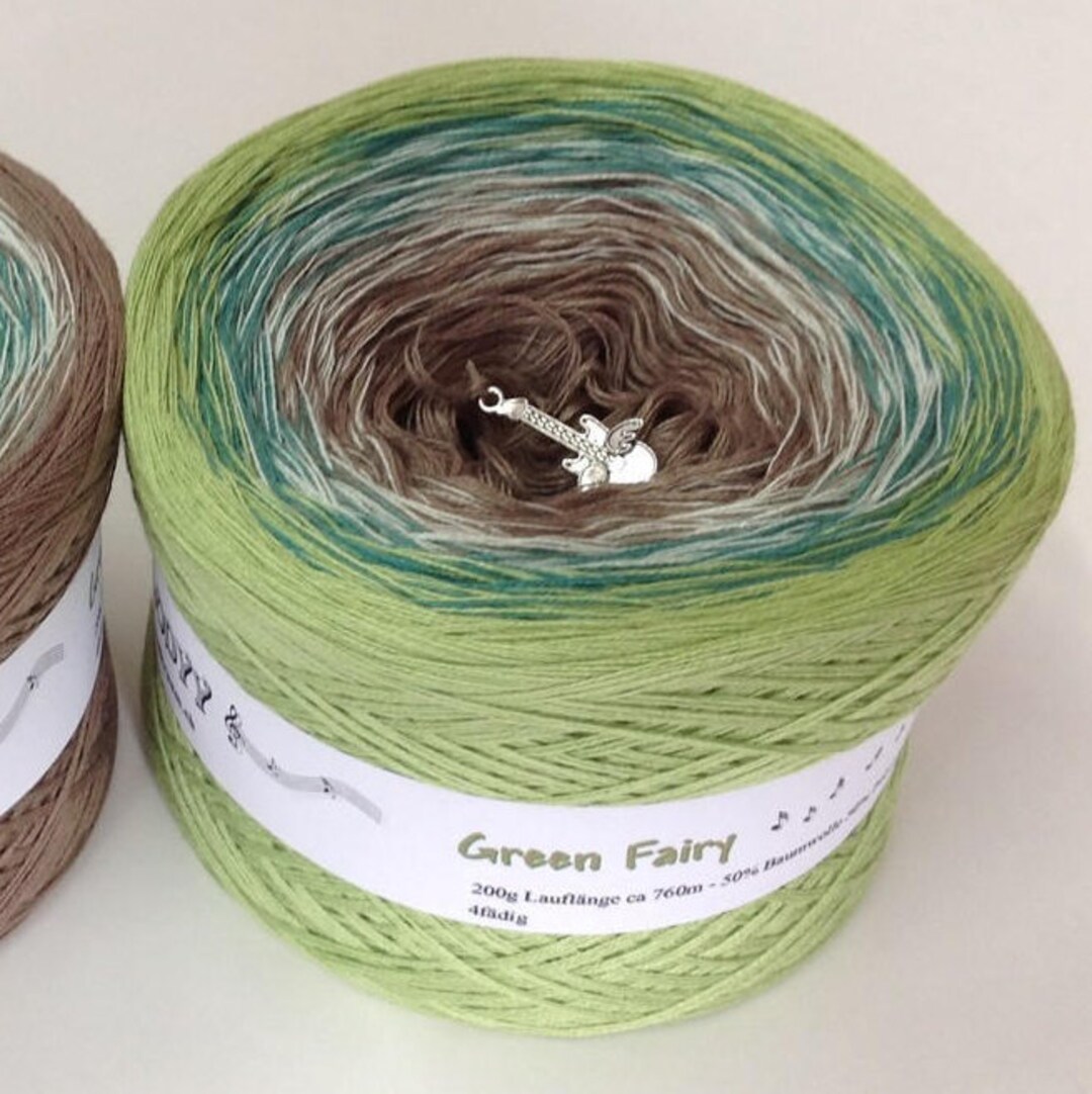 Green Fairy - Gradient Yarn - Cotton Acrylic Yarn - My Melodyy by ...