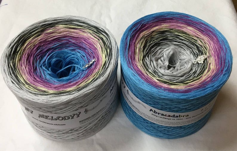 Abracadabra - Blue and Purple Yarn - 4 Ply - Gradient Yarn - Crochet ...