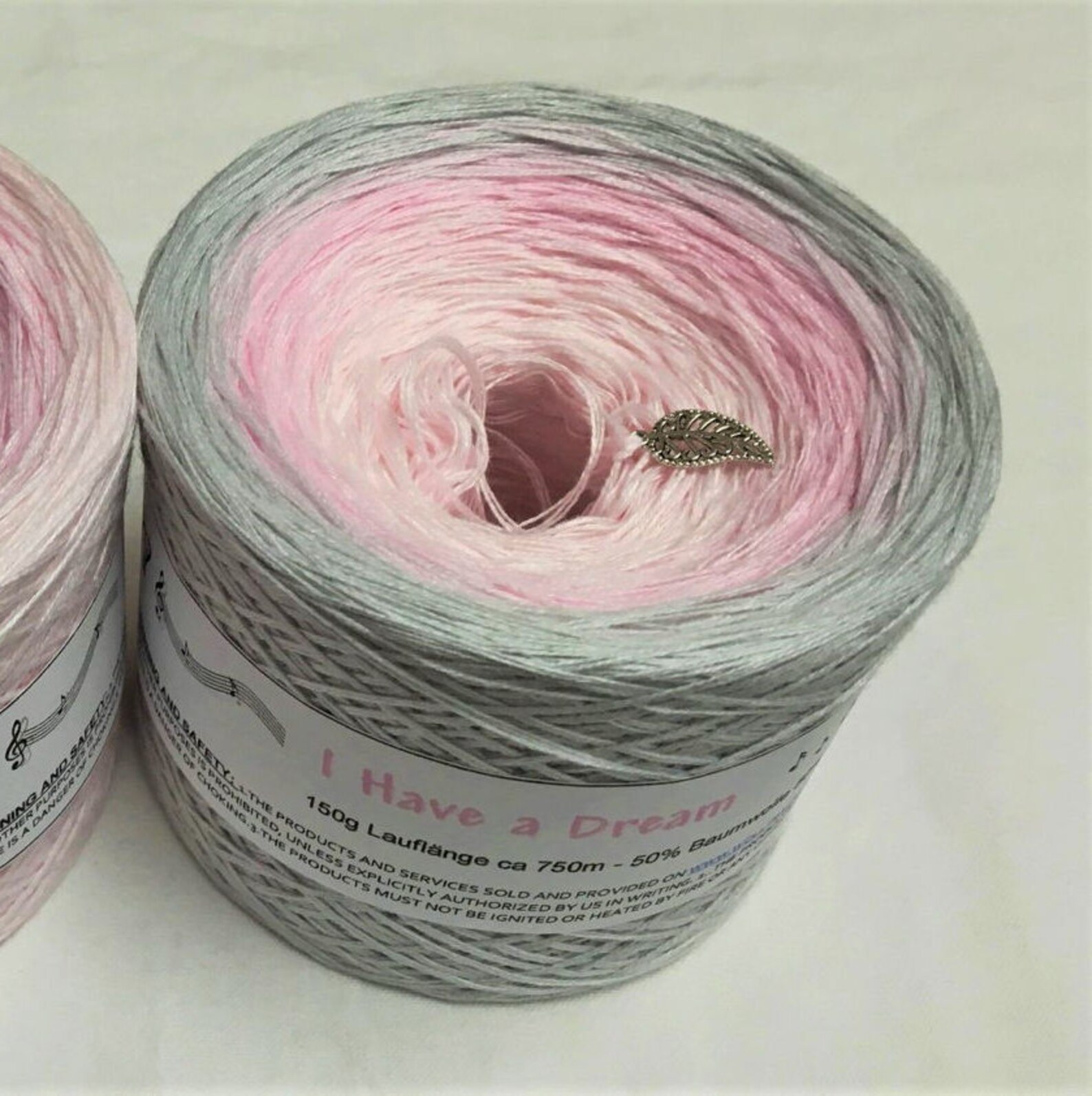 I Have A Dream Pastel Pink Gradient Yarn Gray Yarn - Etsy