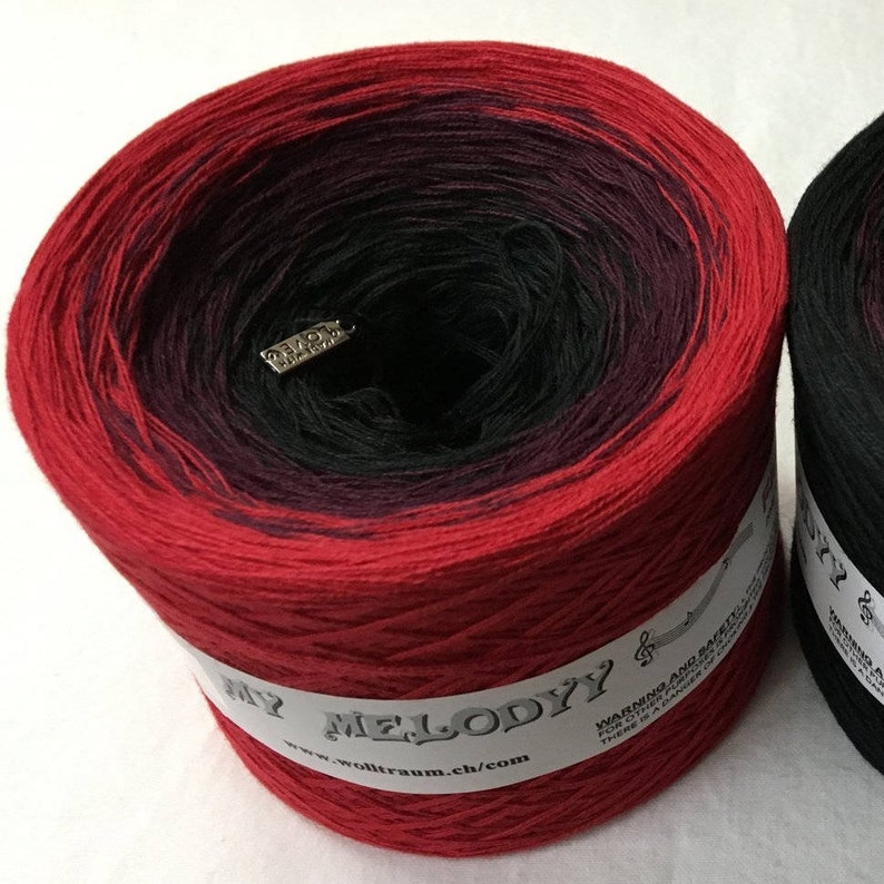 Ring of Fire Fire Yarn Lava Yarn Black and Red Yarn - Etsy UK
