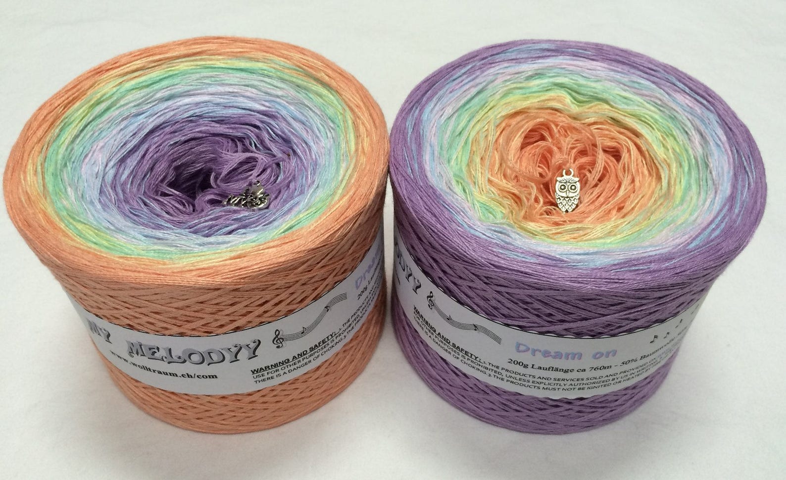 Dream on Gradient Yarn Pastel Rainbow Yarn Cotton Yarn | Etsy