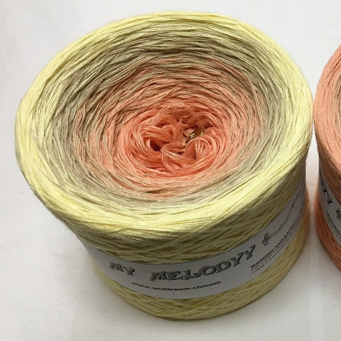 Heisser Sand Coral Yarn Gradient Yarn Fingering Yarn | Etsy