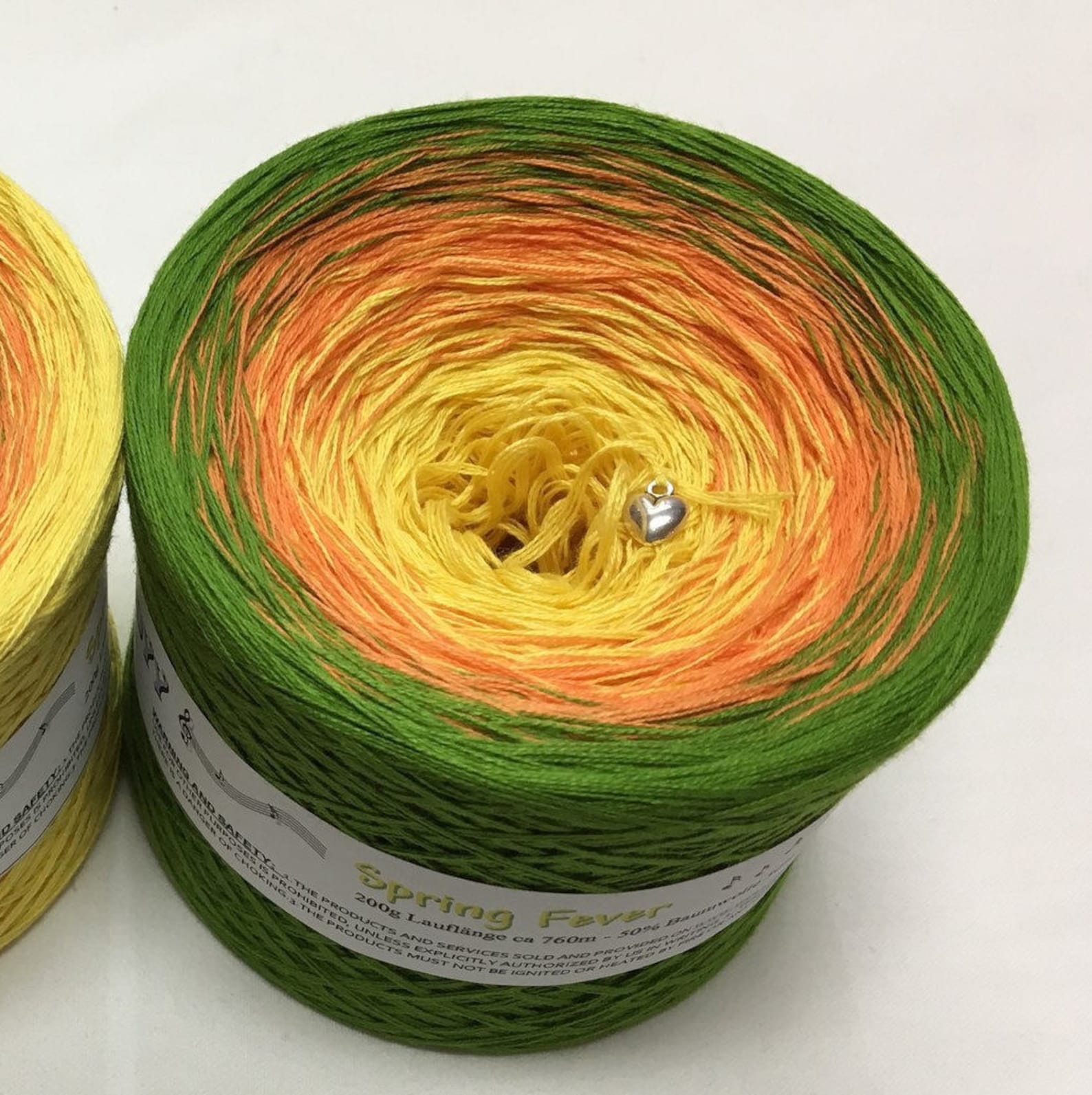 Spring Fever Green Yarn Orange Yarn Yellow Yarn Cotton - Etsy