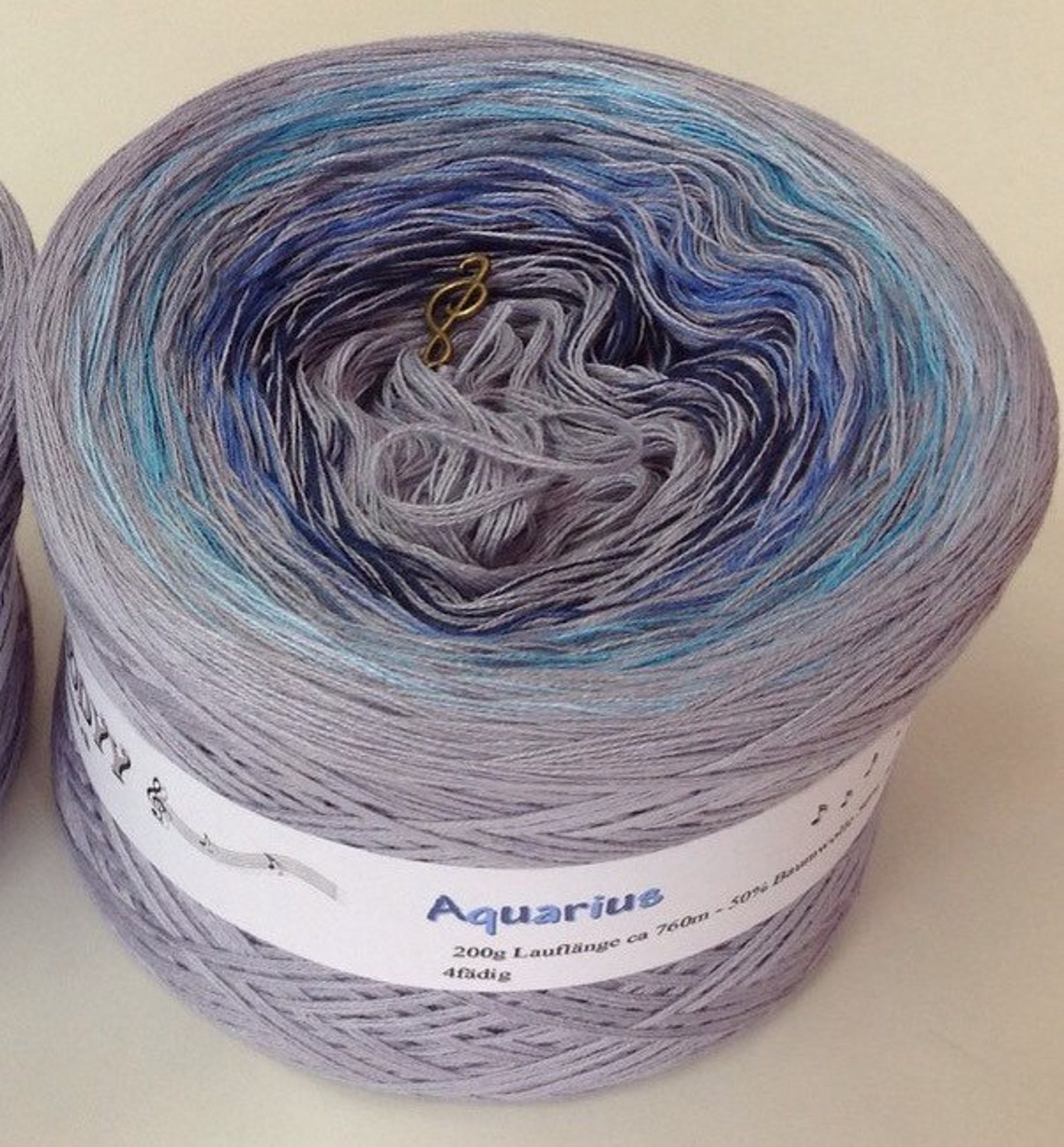 Aquarius Ombre Yarn Super Fine Yarn Blue Acrylic Yarn - Etsy