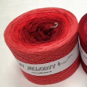 Lady in Red - Red Gradient Yarn - Red Cotton Yarn, Red Acrylic Yarn ...