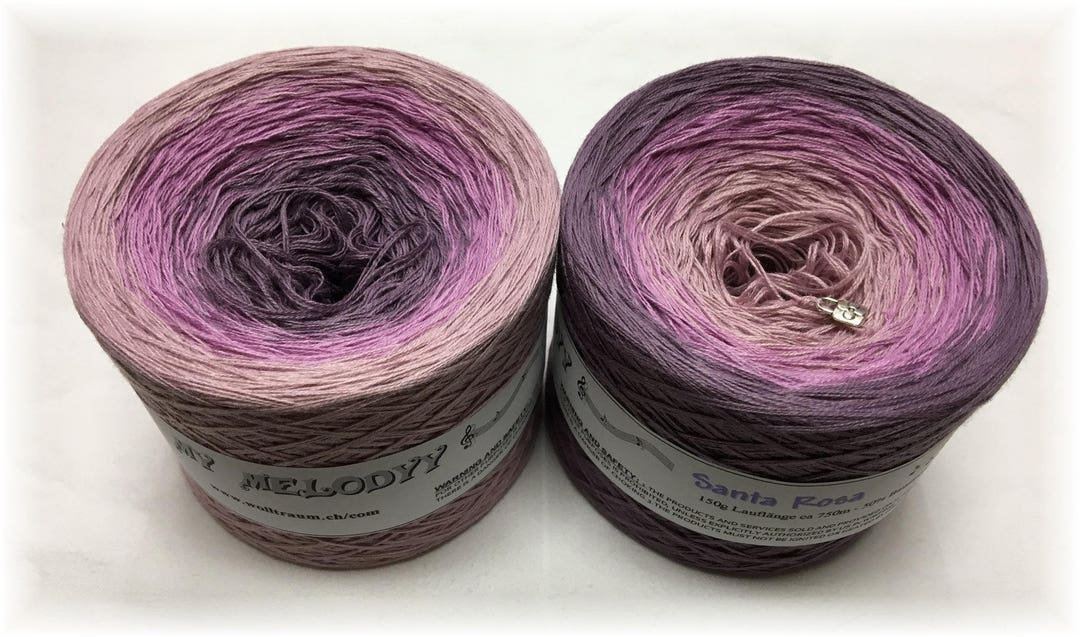 Santa Rosa Violet Cotton Yarn Violet Acrylic Yarn Lilac Cotton Yarn ...