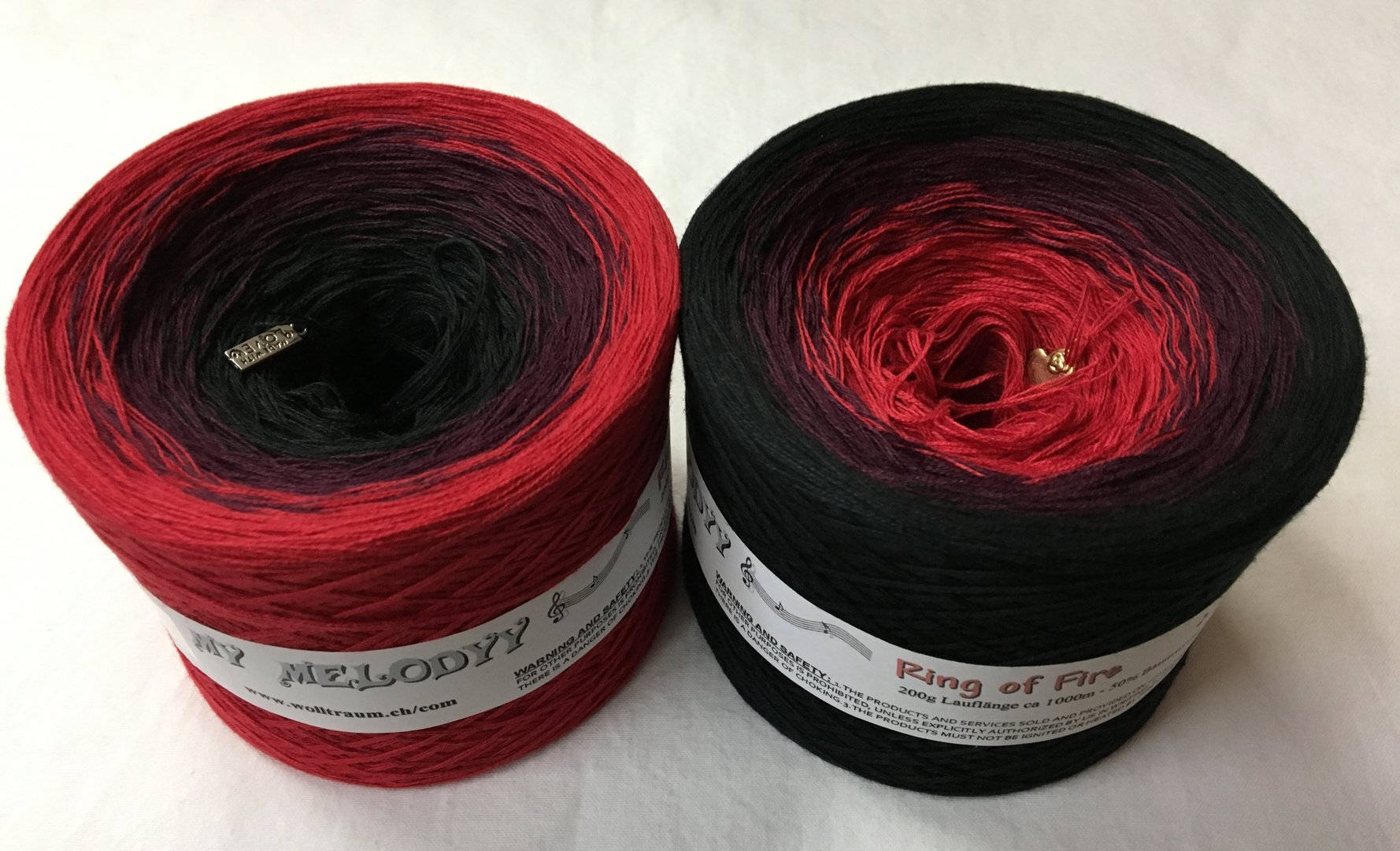 Ring of Fire Fire Yarn Lava Yarn Black and Red Yarn | Etsy