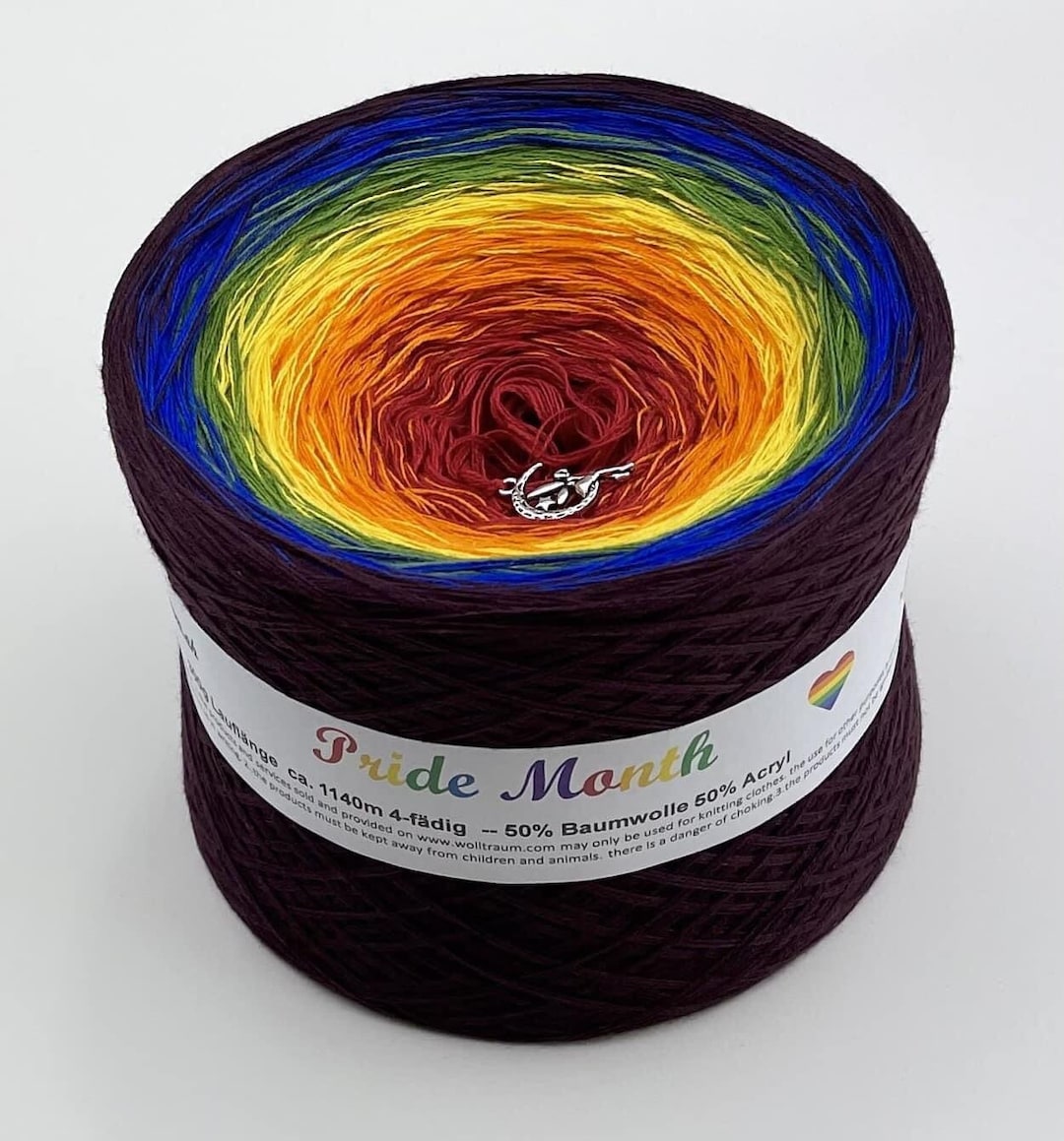 Pride Month - Rainbow Yarn - Rainbow Gradient Yarn - Rainbow Crochet ...