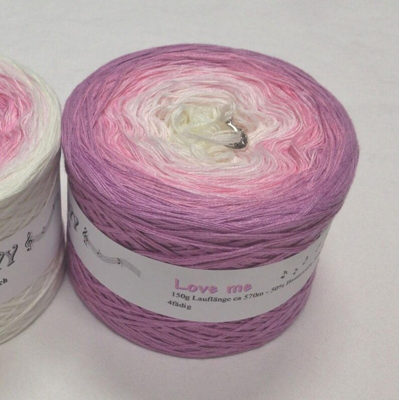 Love Me Gradient Yarn Amethyst Yarn Baby Pink Yarn | Etsy