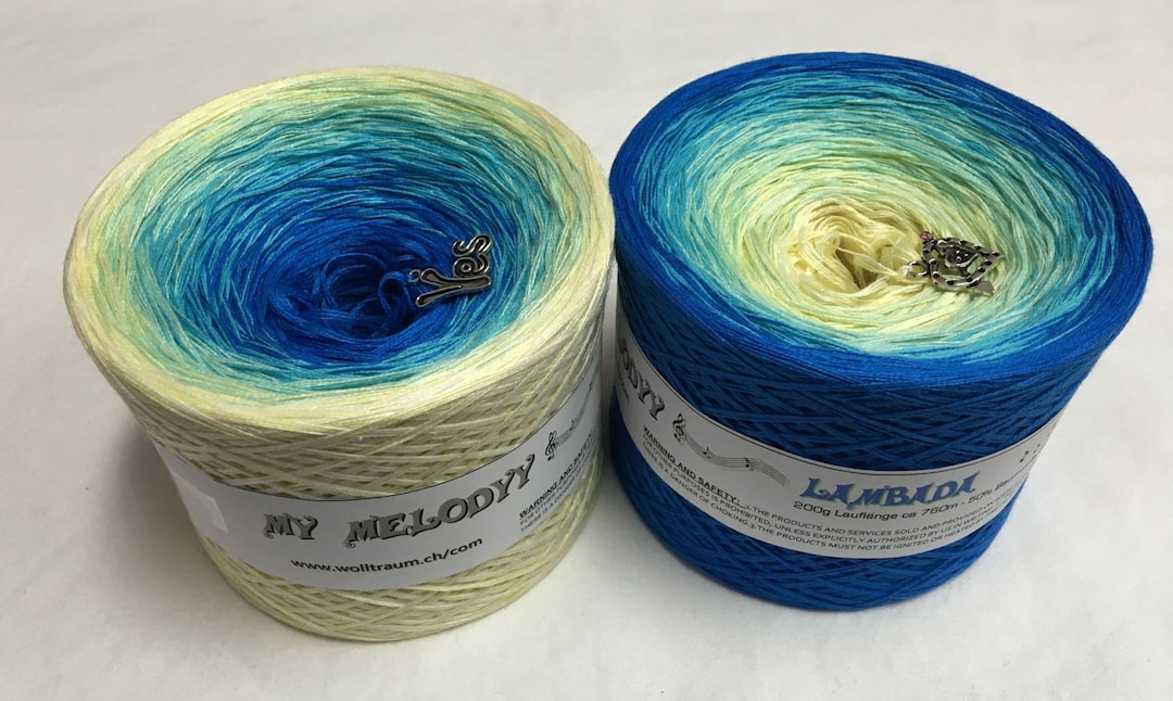 Lambada - 4 Ply - Blue Green Gradient Yarn - Crochet Yarn - Knitting ...