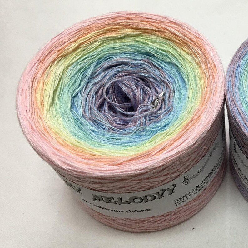 Madness 1 Pastel Rainbow Yarn 3ply Yarn Wolltraum - Etsy