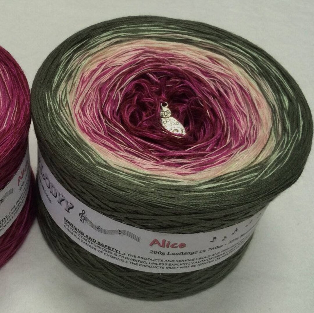 Alice - Green Gradient Yarn - Green Cotton Yarn - Green Acrylic Yarn ...