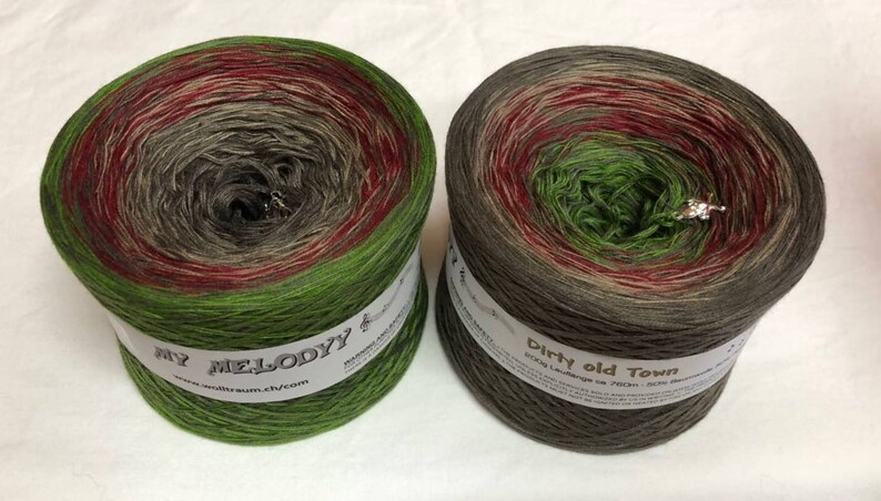Dirty Old Town Green Yarn Vintage Color Yarn Gradient - Etsy